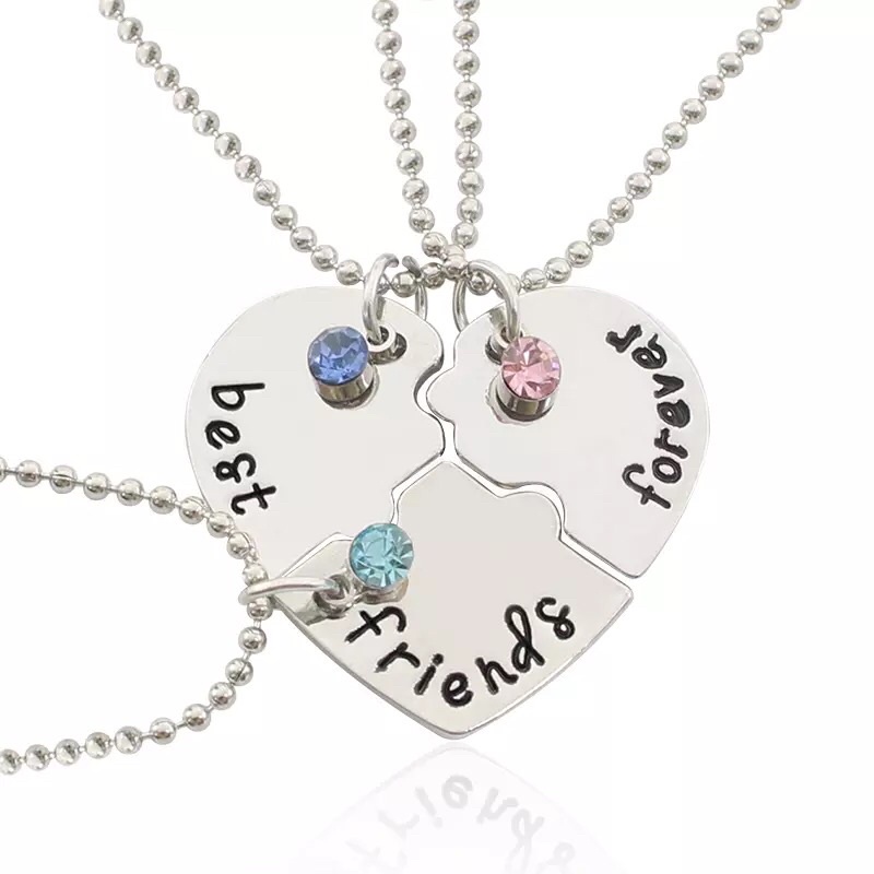 Colar 3 Melhores Amigas 3 Melhores Amigos Best Friends Bff Amizade ...