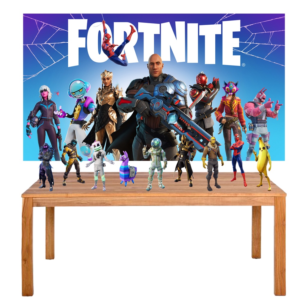 Kit Festa Fortnite Display + Painel 100x60cm* | Shopee Brasil