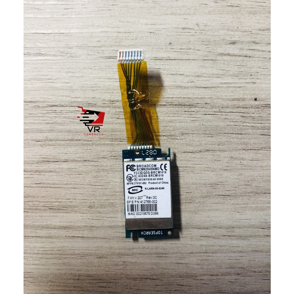 Placa Bluetooth Hp Pavilion - Bcm92045nmd | Shopee Brasil