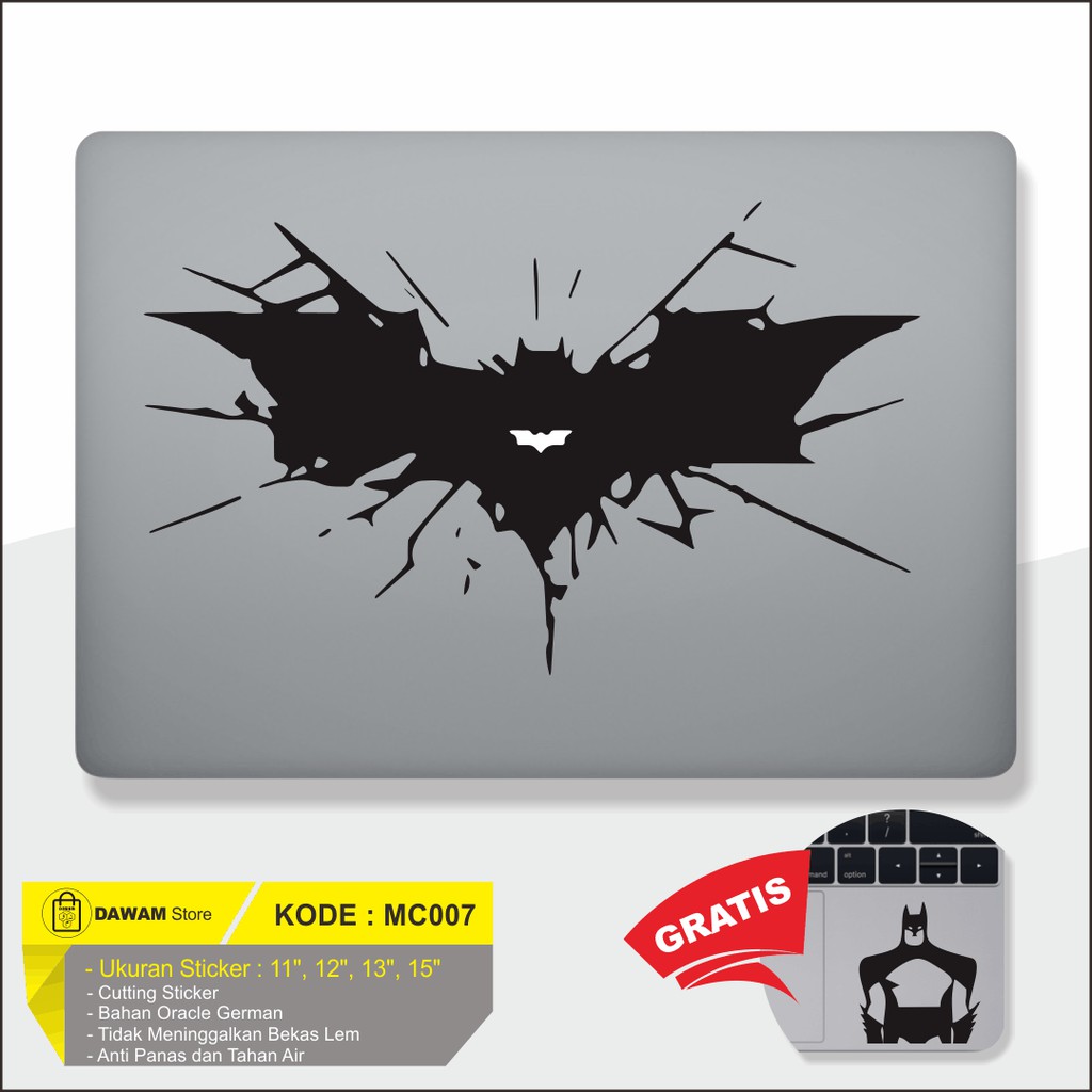 Adesivo Para Macbook Apple Batman | Shopee Brasil