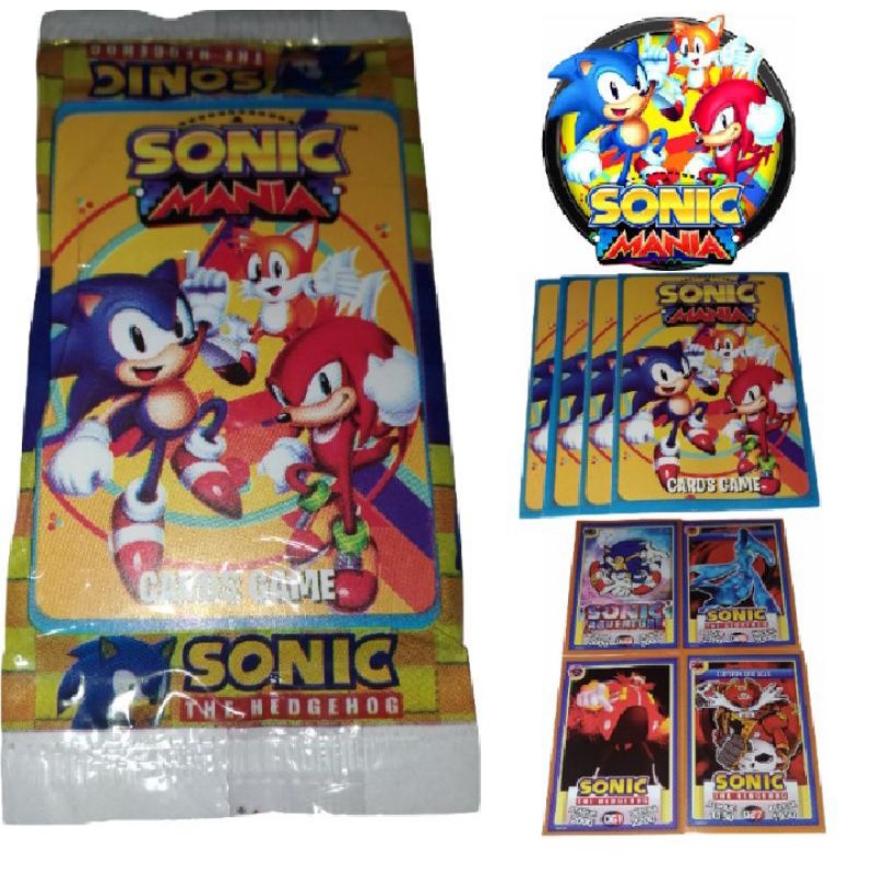 Kit 100 Cartinhas Sonic - Card Sonic - Cards Game - Sonic Bate Bafo ...