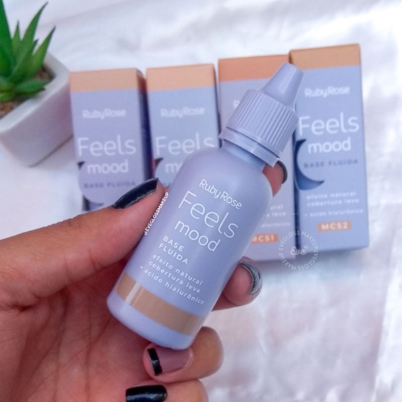 Base Fluída Feels Mood Ruby Rose - Base fluída/líquida MC50 | Shopee Brasil