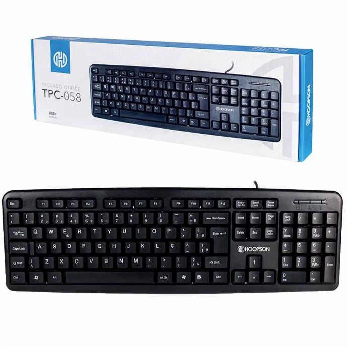 Teclado Para Computador E Notebook - Hoopson Tpc-058 | Shopee Brasil