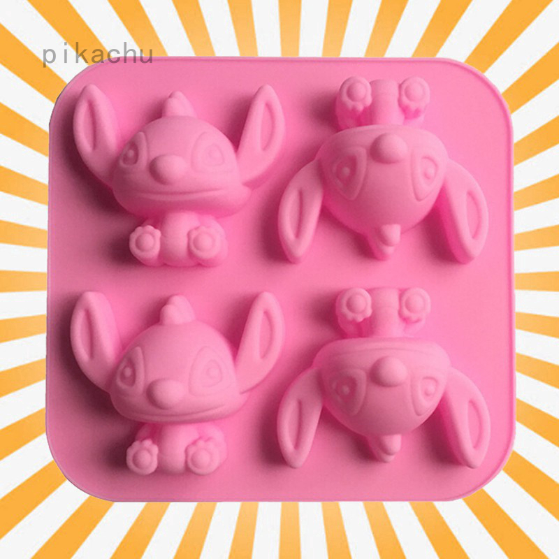 Molde Para Bolo Pikachu 4 Ema stitch/Lilo/De Chocolate Sabonete ...