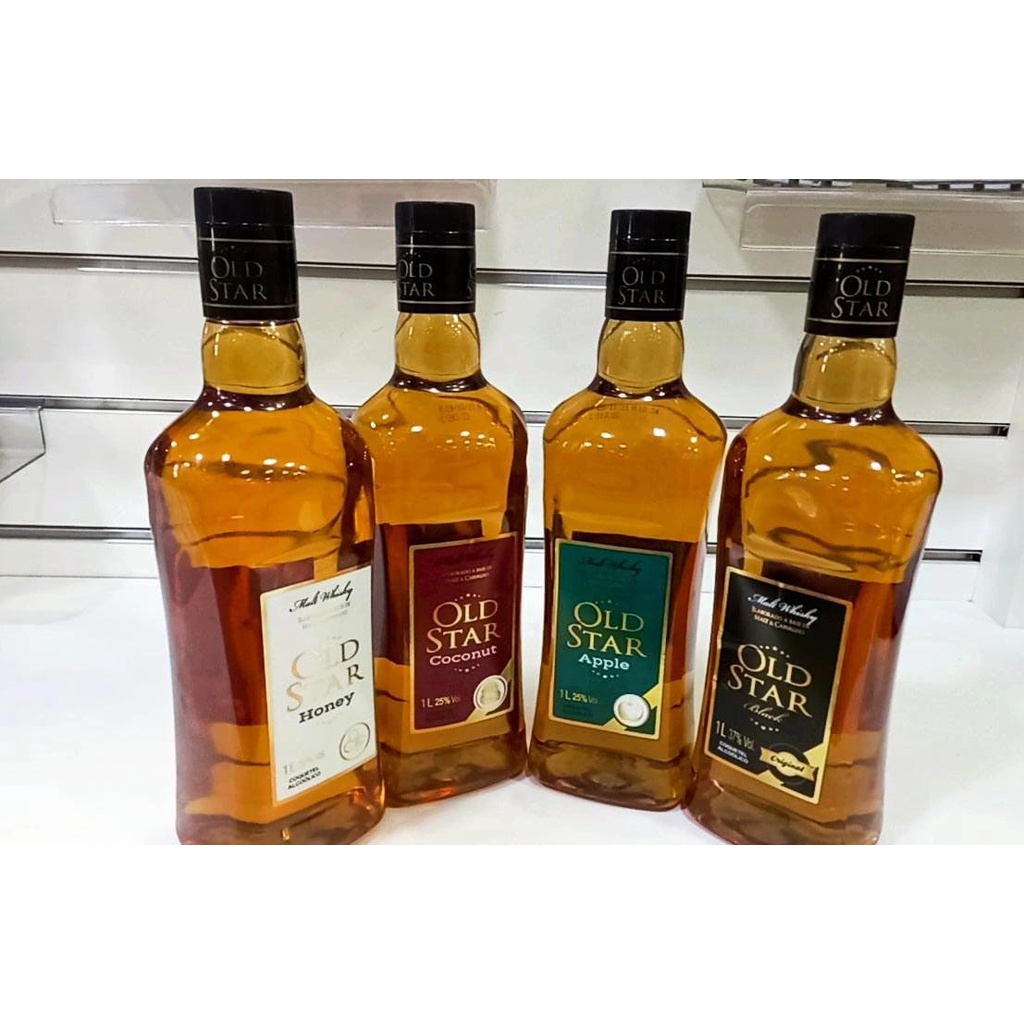 whisky old star 1l | Shopee Brasil