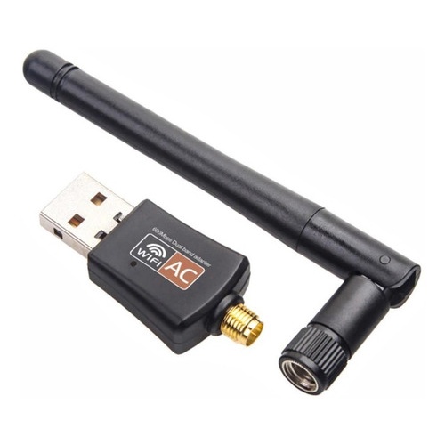 Adaptador Receptor Wireless Usb Wi-fi 5ghz Dual Band Antena - Escorrega ...