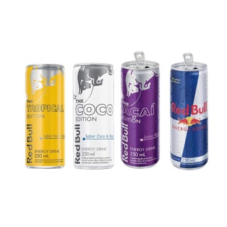 Red Bull Energy Drink Energético 1 Lata De Vários Sabores Tradicional ...