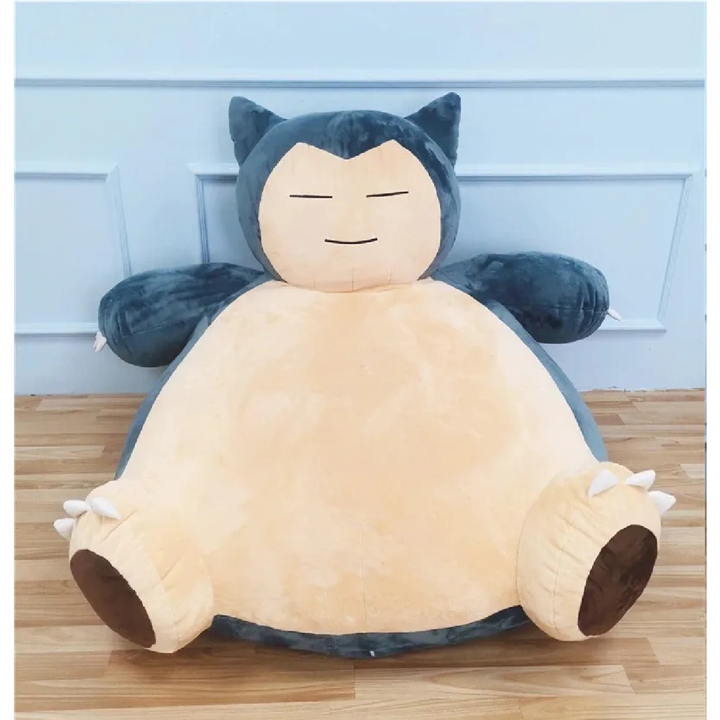 Puff Deitado Snorlax Pele Pokémon Gigante 1,5m Zíper - Escorrega o Preço