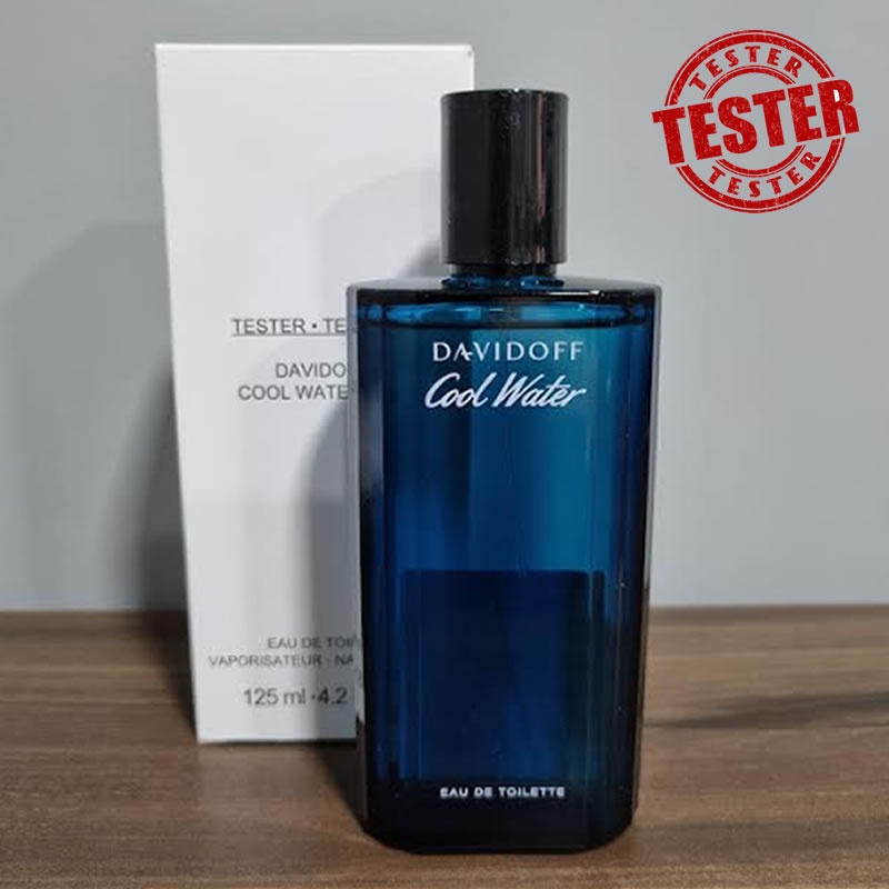 Perfume Masculino Cool Water 125ml EDT Davidoff (Tester) Caixa Branca ...