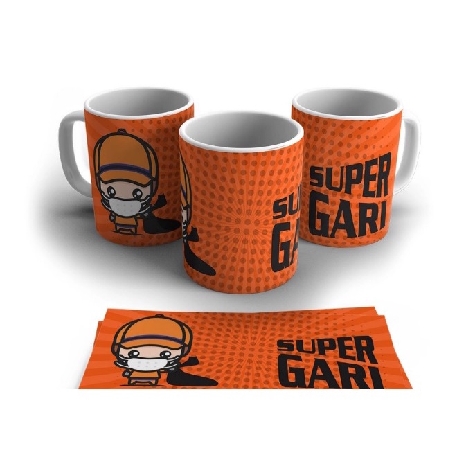 Caneca Profissão Super Gari Porcelana 325ml Md04 | Shopee Brasil