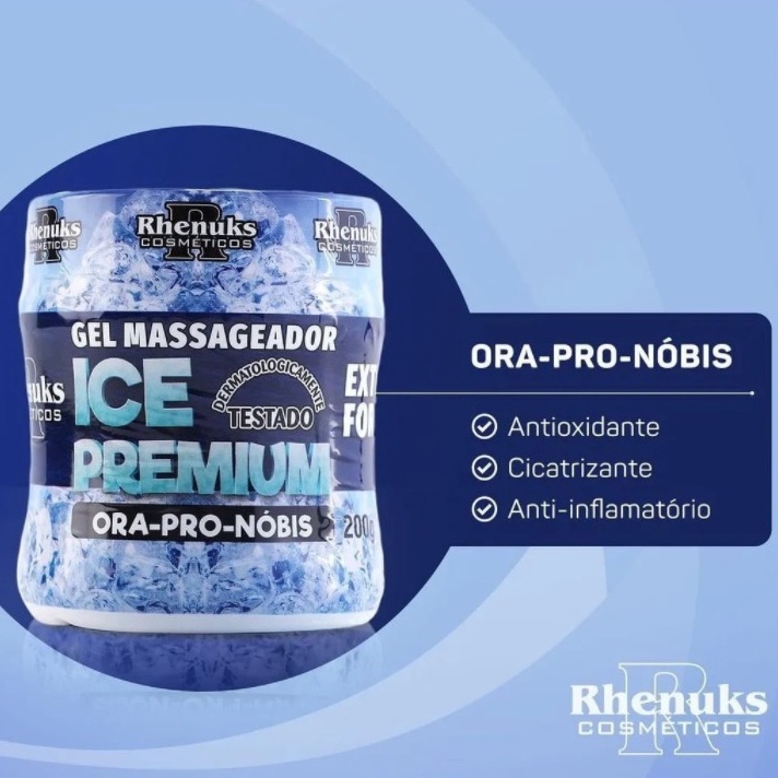 Gel Massageador Ice Premium 200g Ora-Pro-Nobis | Shopee Brasil