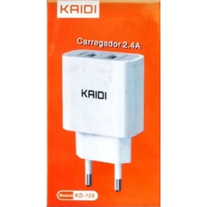 Carregador 2 4a Kaidi Kd 109 2 Usb Original Shopee Brasil