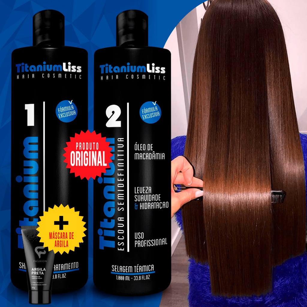 Escova Definitiva Titanium Liss 2X300Ml | Shopee Brasil