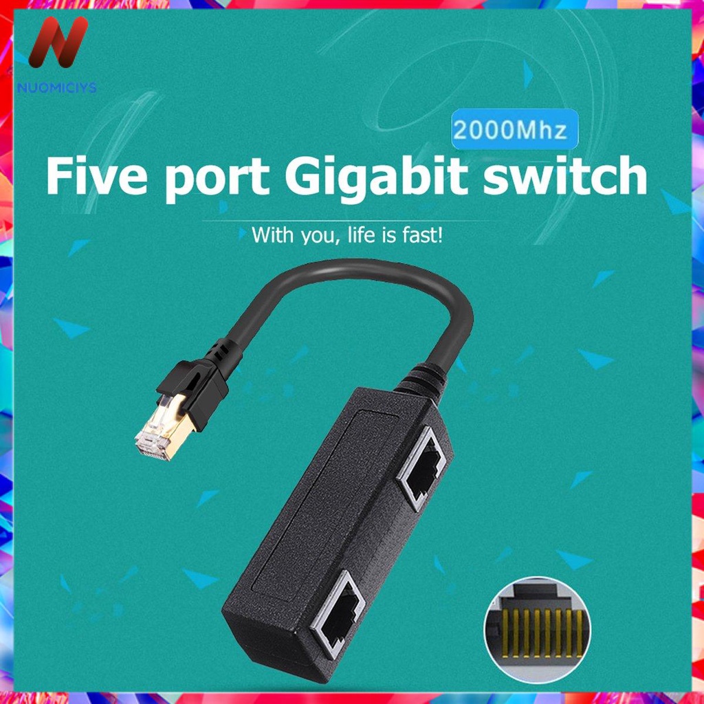 Nmc Rj45 Macho Para Fêmea Porta De Rede Ethernet Splitter Cabo ...