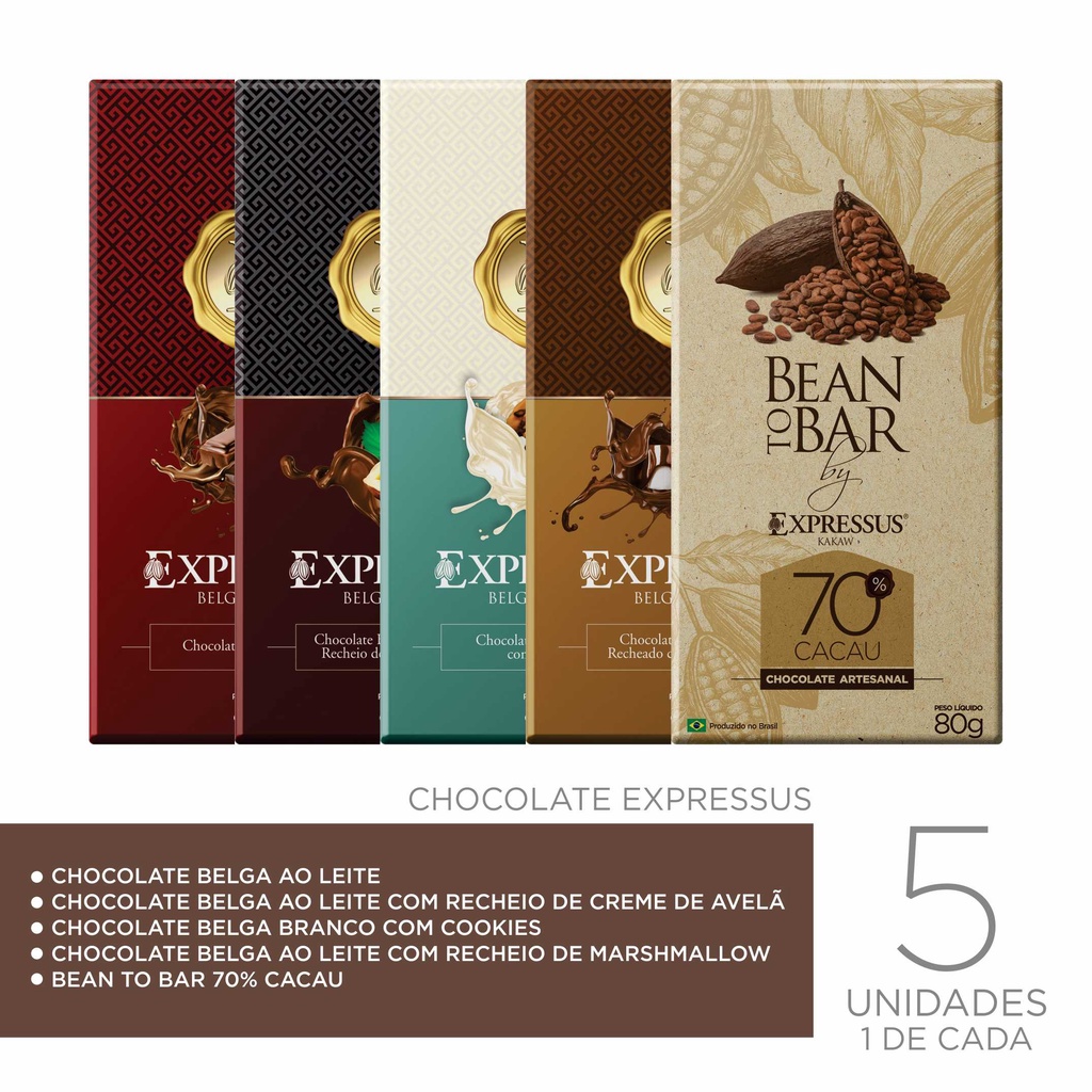 Kit c/5 Barras de Chocolate Expressus Kakaw | Shopee Brasil Kit c/5 Barras de Chocolate Expressus Kakaw | Shopee Brasil