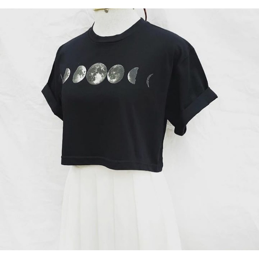 Cropped Fases da Lua | Shopee Brasil