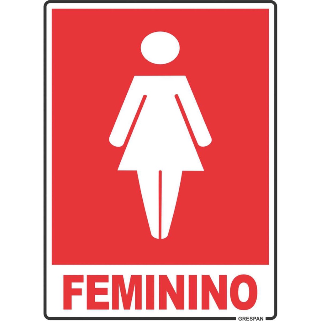 PLACA DE SINALIZACAO FEMININO 15X20CM. | Shopee Brasil PLACA DE SINALIZACAO FEMININO 15X20CM. | Shopee Brasil