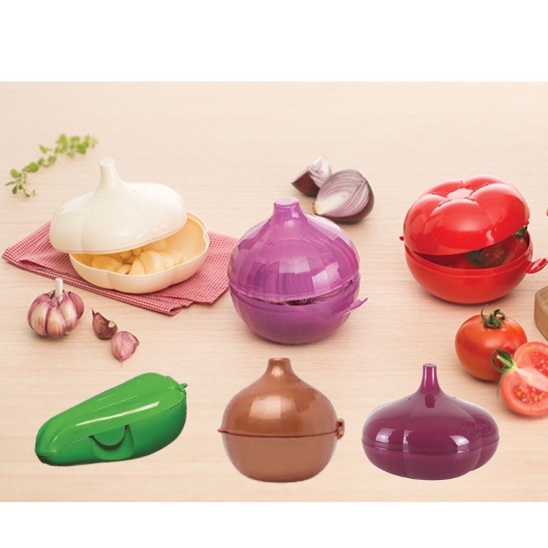 Tupper Porta Legumes Tomate/Pimentão/Alho/Cebola Tupperware | Shopee Brasil