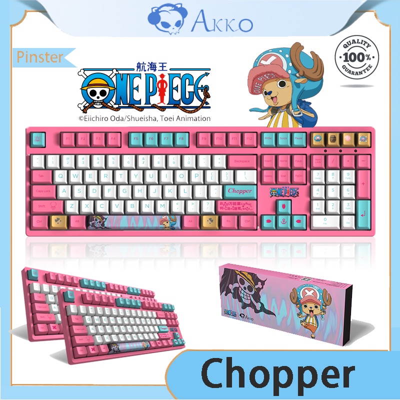 Akko 3108v2 One Piece Chopper Teclado Mecânico Interruptor Vermelho Com ...