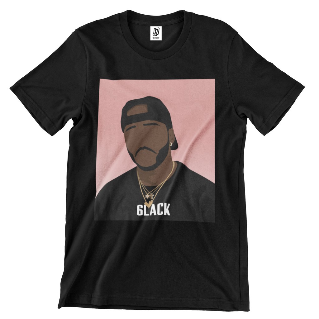 Camiseta Unissex 6lack Rapper Hip Hop Swag | Shopee Brasil
