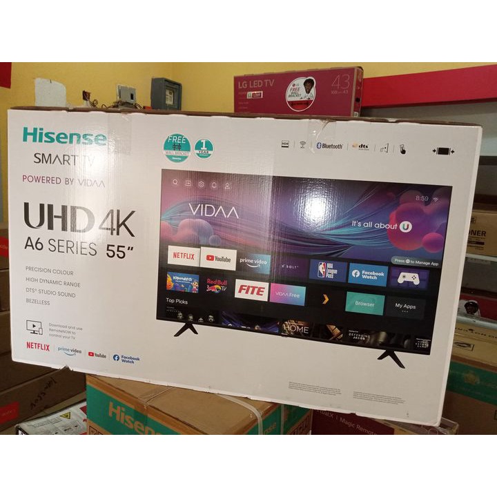 HIsense 55 inch UHD 4K andriod smart tv | Shopee Brasil