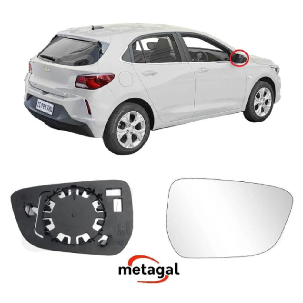 Lente Base Retrovisor Original Chevrolet Onix 2020 2021 2022 Direito | Shopee Brasil
