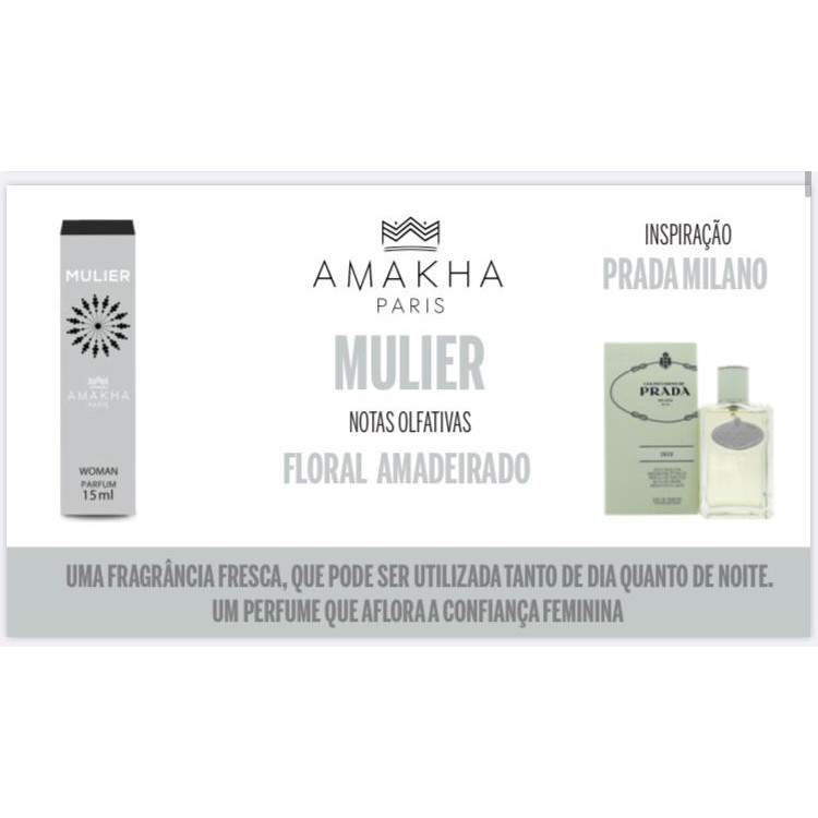 Perfume - Mulier 15ml (Ref. Prada Infusion D'Iris) | Shopee Brasil