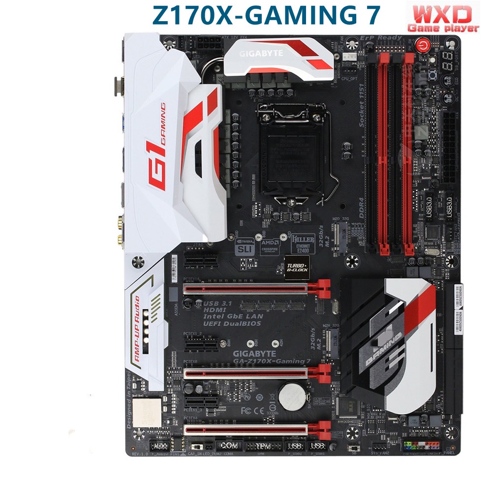 for Gigabyte GA-Z170X-GAMING 7 motherboard DDR4 LGA 1151 USB3.0 USB3.1 Z170X-GAMING Z170 Desktop ...