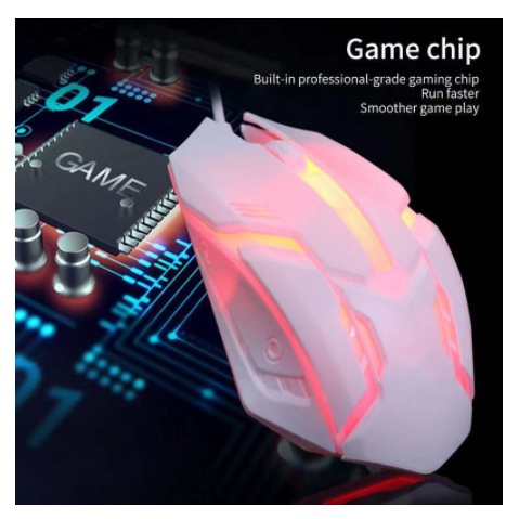 Mouse Gamer RGB Led Luminoso Mouser Gamer Usb para PC notebook TV ...