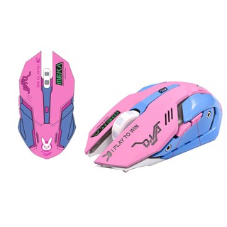 🌟3C🌟SB02 Overwatch D.va Mouse Dva Cosplay USB Gaming Mouse com fio Rosa ...