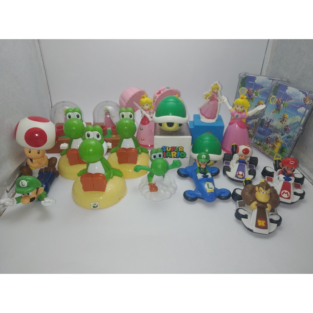 Coleção Super Mario Bros/Yoshi/Brinquedos/bonecos/Miniatura/toy/lote ...