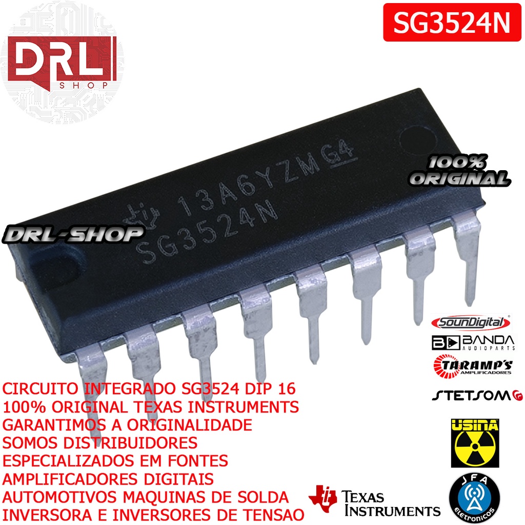 kit 2 Ci SG3524 Dip16 sg3524n 100% Original Fonte Usina JFA | Shopee Brasil