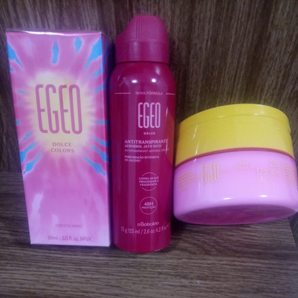 Egeo Dolce Colors kit - Desodorante Colônia 90 ml + Merengue Mousse 250 ...