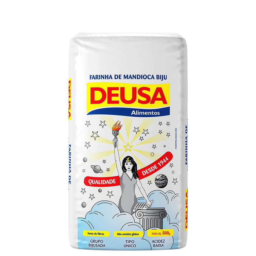 Farinha de Mandioca Biju Deusa Alimentos 500g | Shopee Brasil