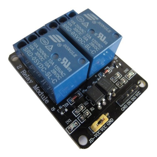 Módulo Relé 2 Canais 5v Arduino / Pic / Arm / Nodemcu | Shopee Brasil