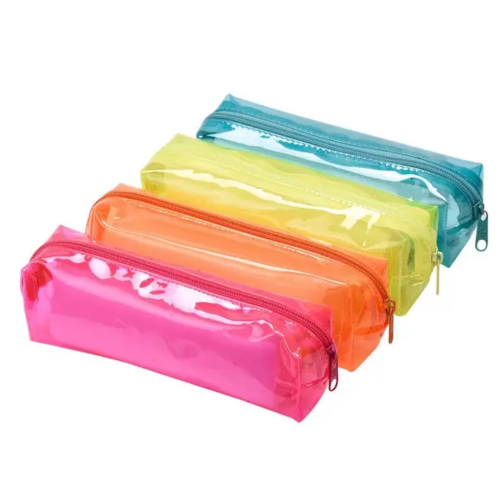 Estojo penal Escolar LARANJA Neon Convoy | Shopee Brasil