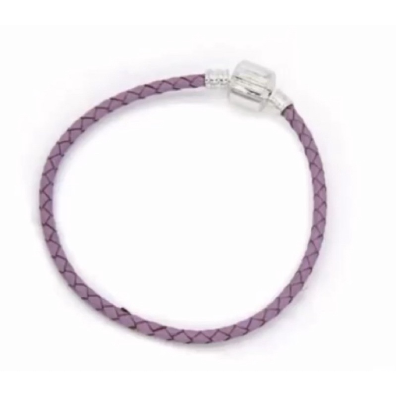 pulseira couro roxa inspirada pandora/vivara | Shopee Brasil