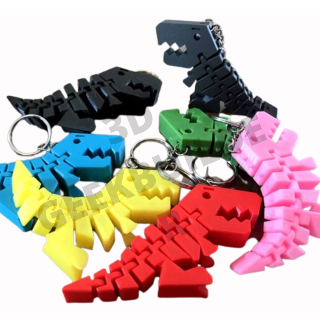 KIT 05 Chaveiro Modelo ARTICULADO de T-REX. | Shopee Brasil