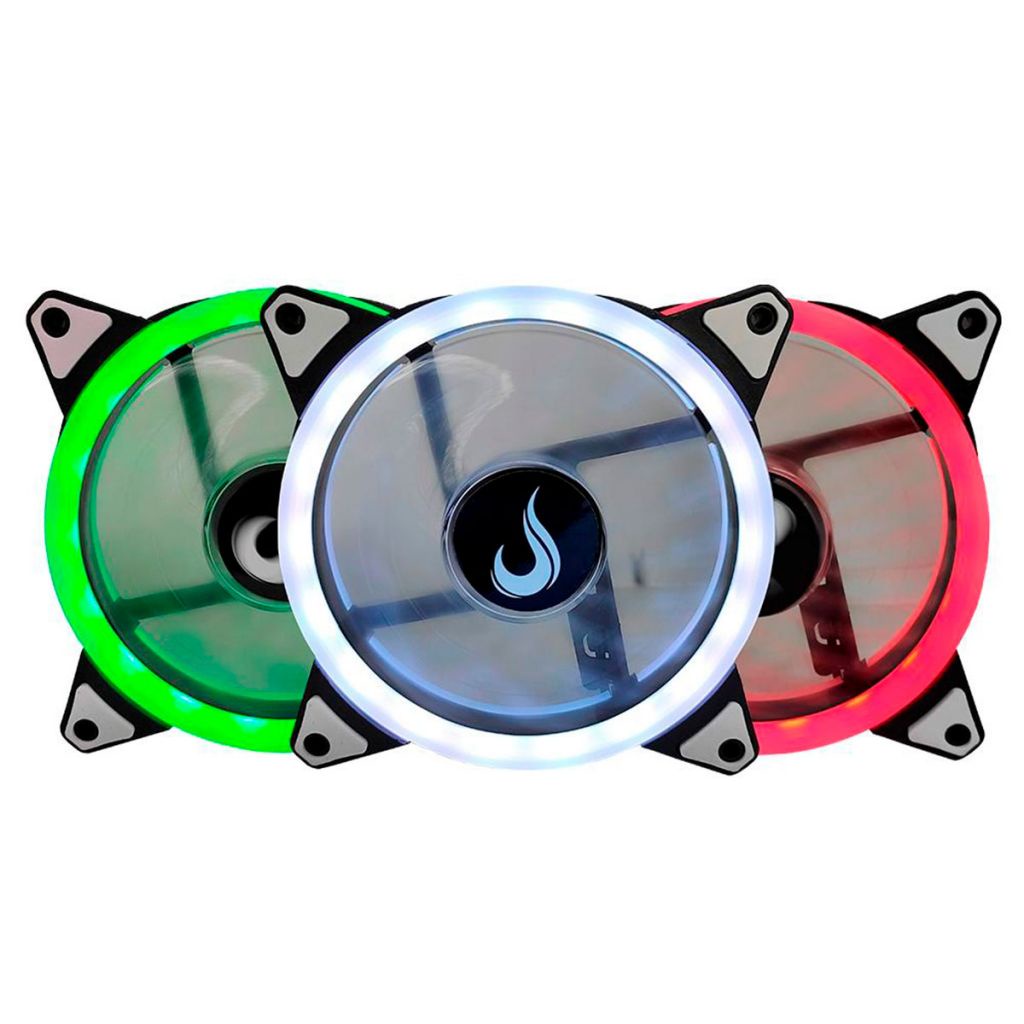 Kit 3 Coolers 120mm Rise Mode Laser Rgb - Rm-rgb-05-5v - Escorrega o Preço