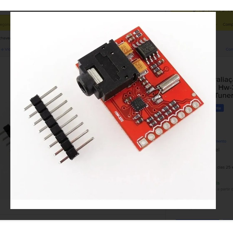 Placa De Avaliação Para Arduino Por Hw-322 Si4703 Fm Tuner | Shopee Brasil
