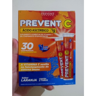Prevent Vitamina C 1g com 30 comprimidos efervescentes sabor laranja ...