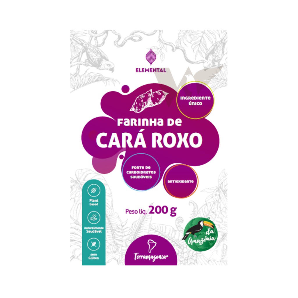 Farinha De Cará-Roxo Superalimento Antioxidante | Shopee Brasil