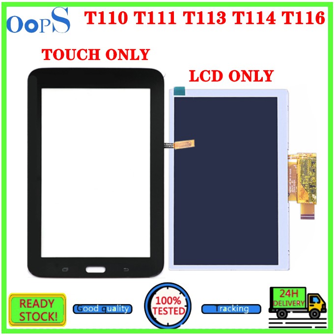 Para Samsung Galaxy Tab 3 T110 T111 T113 T116 T114 Visor LCD Digitalizador De Tela Sensível Ao ...