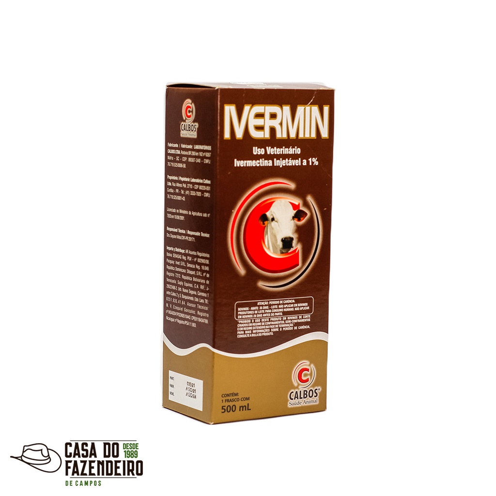 Ivermin Calbos 500 Ml | Shopee Brasil