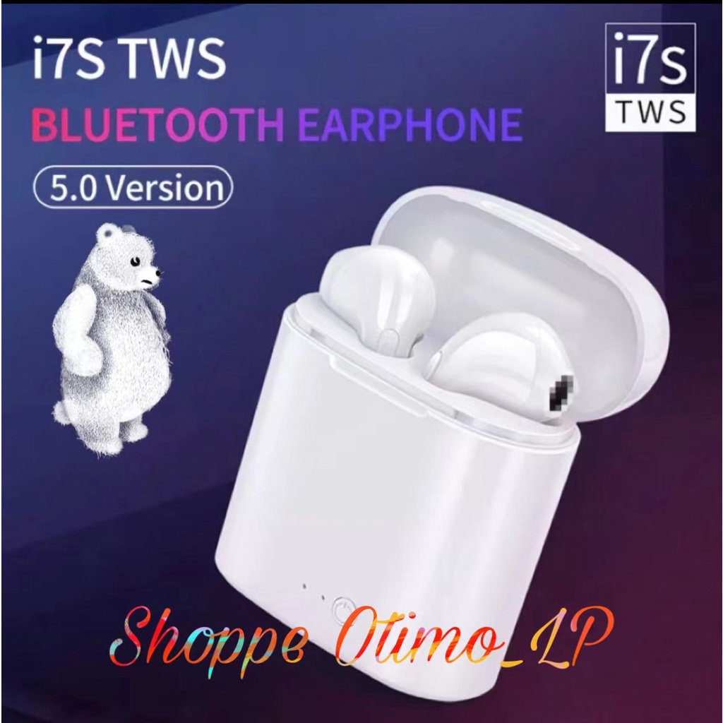 Fone De Ouvido Sem Fio i7s TWS Plus Bluetooth 5.0 | Shopee Brasil