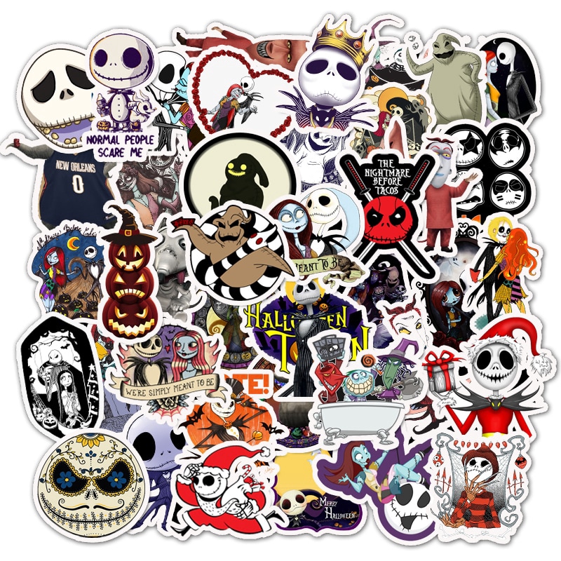 50Pcs Halloween jack Horror stickers for DIY Laptop Luggage ...