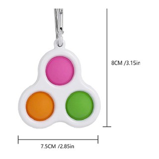 SIMPLE TRIPLE DIMPLE CHAVEIRO FIDGET TOY ANTI STRESS ANSIEDADE POP IT ...