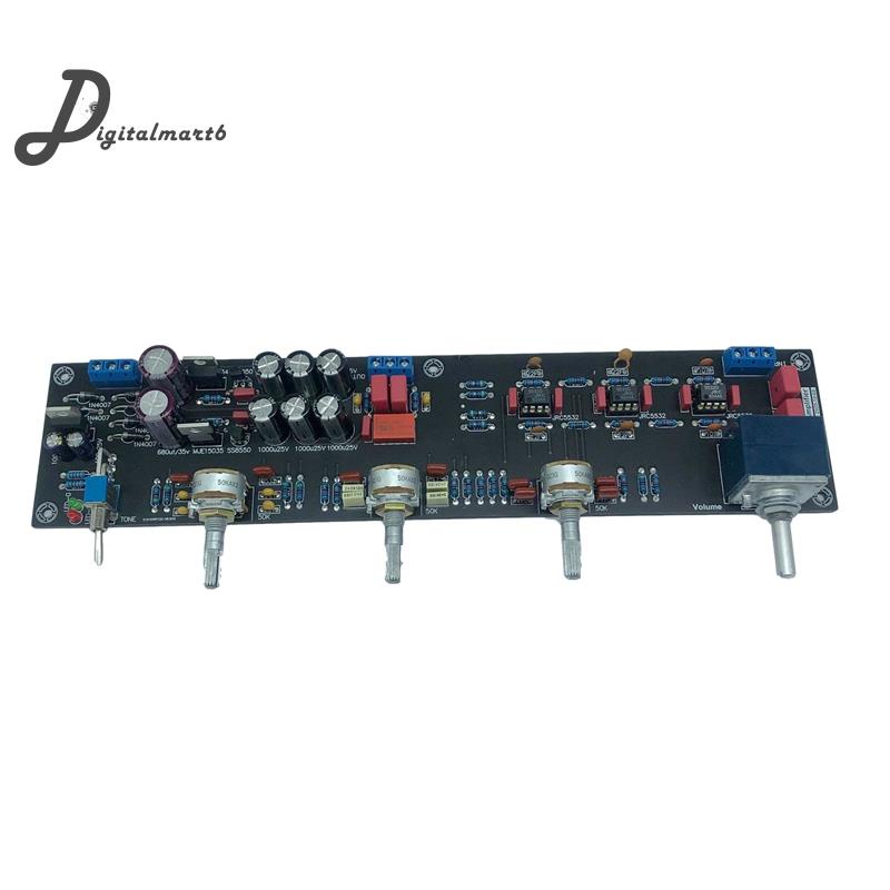 Tone Control Board,Preamplifier Tone Board JRC5532 DC12-18V Volume EQ ...