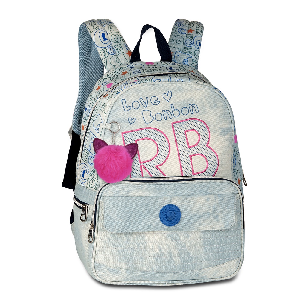 Mochila Escolar Jeans Rebecca Bonbon RB3164 | Shopee Brasil Mochila Escolar Jeans Rebecca Bonbon RB3164 | Shopee Brasil
