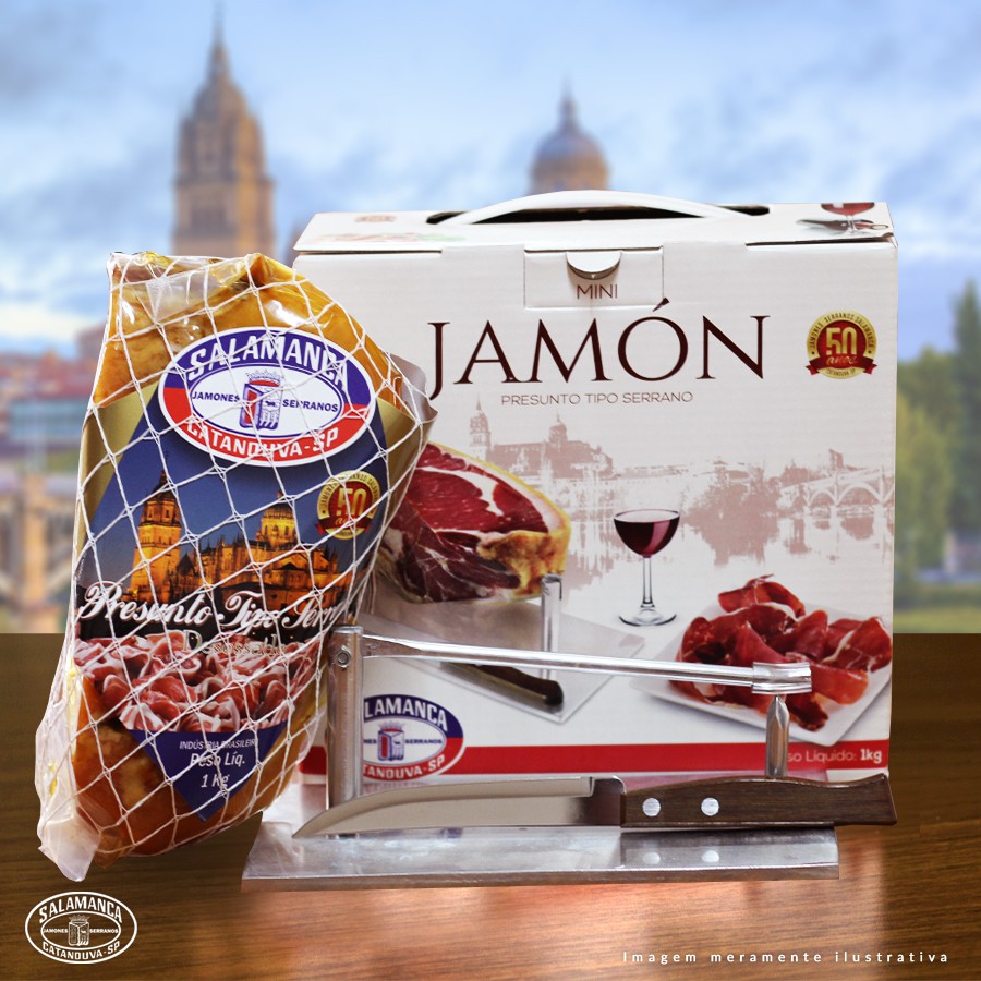 Kit Mini Jamón Salamanca - Em Alumínio ( Jamon desossado 1Kg + Mini ...